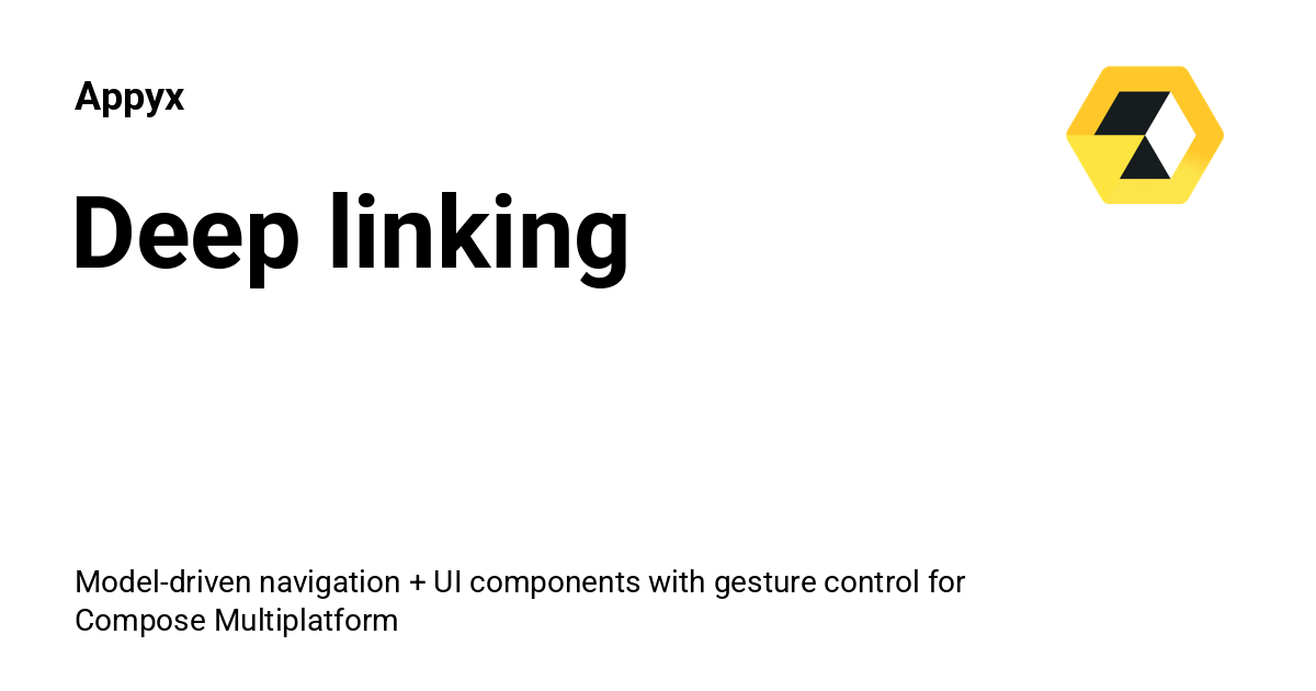 Deep linking - Appyx